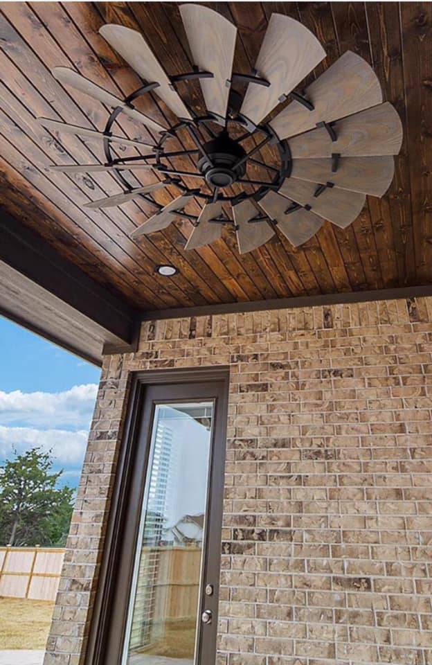 Oiled Bronze Outdoor Windmill Fan by – MelizaInteriorsInc